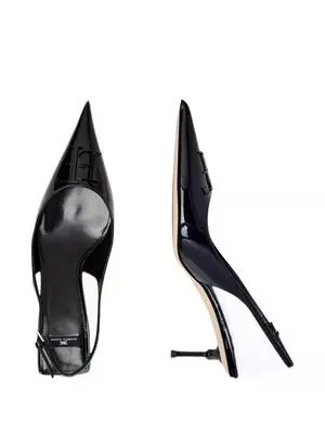 Elisabetta Franchi Patent-leather Slingback Shoes
