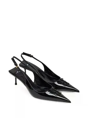 Elisabetta Franchi Patent-leather Slingback Shoes