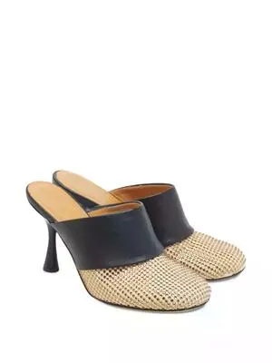 Loewe Crystal-embellished Leather Mules