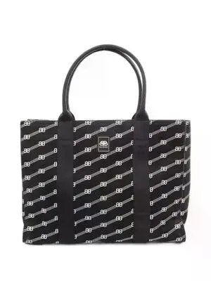 Balenciaga 2000s Large Bb Monogram Tote Bag