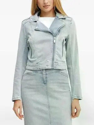 MORGAN Vammy Biker-style Denim Jacket
