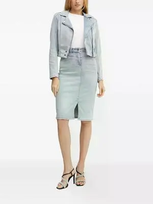 MORGAN Vammy Biker-style Denim Jacket