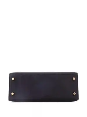 Hermès Kelly Handbag Noir Epsom With Gold Hardware 25 Satchel