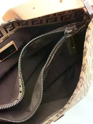 Fendi Zucchino Monogram Canvas Shoulder Bag