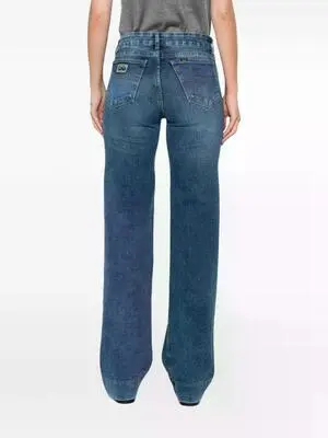 LOIS Lorna Logo-patch Wide-leg Jeans