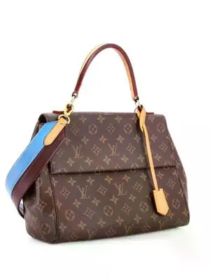 LOUIS VUITTON Cluny Top Handle Bag Monogram Canvas Mm Shoulder Bag - Brown