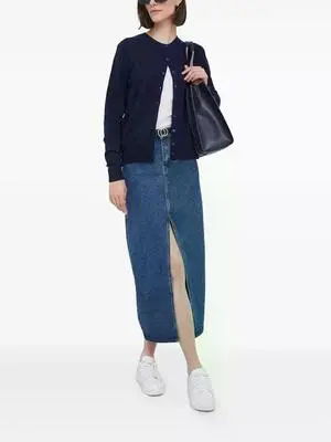 BENETTON Fine Knit Cardigan - Blue