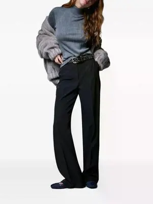 Liu Jo Wool Top With Rhinestones - Grey