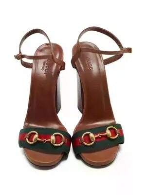 Gucci Horsebit Ankle-strap Sandals