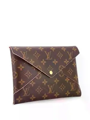 LOUIS VUITTON Monogram Canvas Clutch Bag - Brown