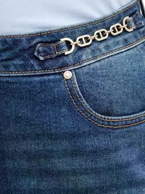 MORGAN Chain-link-detail Wide-leg Jeans