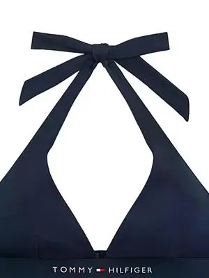 Tommy Hilfiger Halterneck Bikini Top - Blue