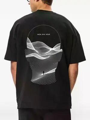 HAMZA Graphic-print Drop-shoulder T-shirt
