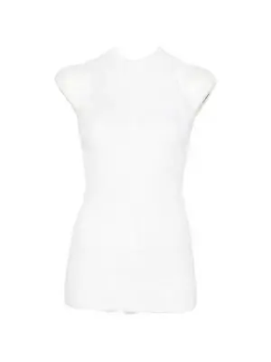 EMERSON RENALDI Ribbed-knit T-shirt - White
