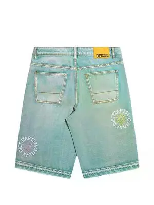 DIET STARTS MONDAY Sol Graphic-print Denim Shorts