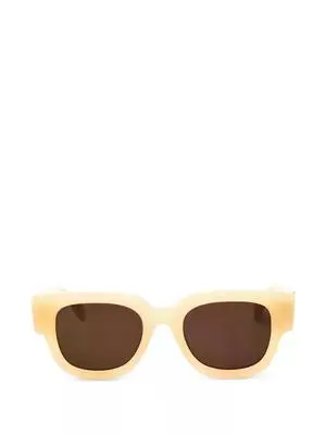 Palm Angels Monterey Rectangle Frame Sunglasses - Neutrals