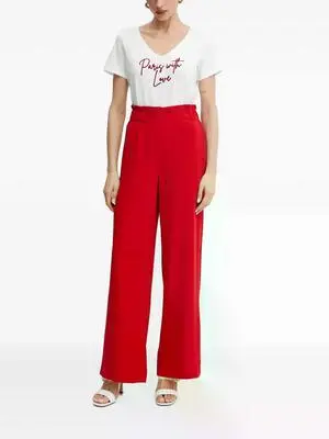 MORGAN Paperbag-waist Palazzo Pants