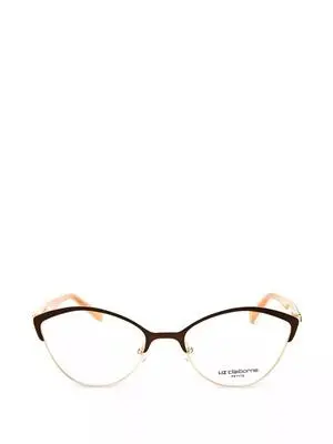 LIZ CLAIBORNE LIZ CLAIBORNE Cat Eye Eyeglasses Brown