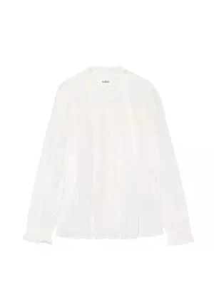 Ba&sh Smocked Ruffled Blouse