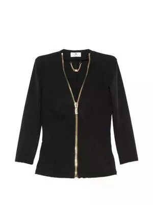 Elisabetta Franchi Zip-up Corset-style Jacket - Black
