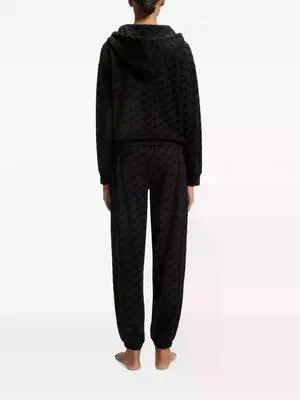 Hugo Relaxed-fit Hooded Jacket With Flocked-logo Print
