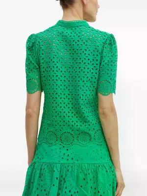 MORGAN Broderie Anglaise Scalloped Top