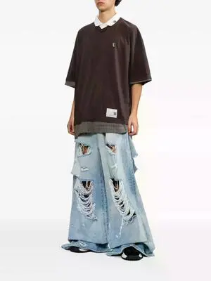 Mihara Yasuhiro Triple-layered Duck-embroidered T-shirt