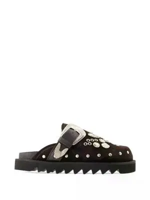 Toga Embellished Buckle-fastening Mules - Brown