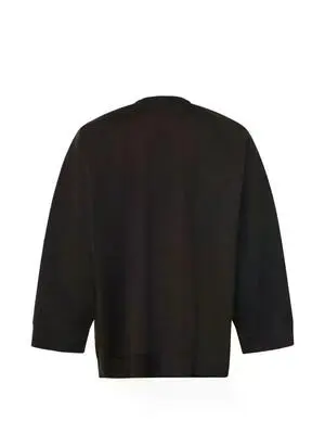 HED MAYNER Button-up V-neck Cardigan - Brown