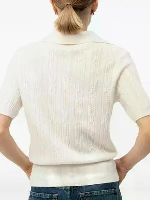 Hugo Cable Knit Polo T-shirt
