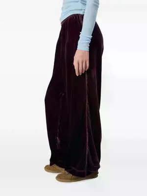 American Vintage Ankaz Velvet-finish Palazzo Pants