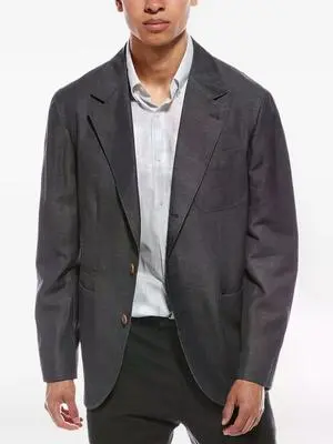 Brunello Cucinelli Single-breasted Blazer - Grey
