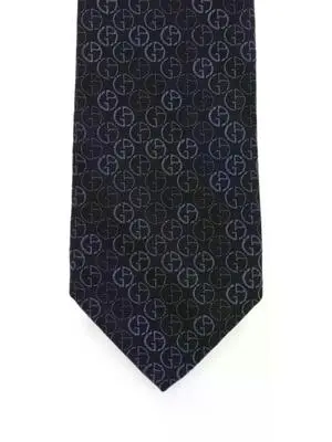 Giorgio Armani Logo-jacquard Tie