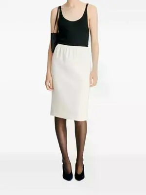 Loulou De Saison Elasticated-waist Midi Skirt - Neutrals