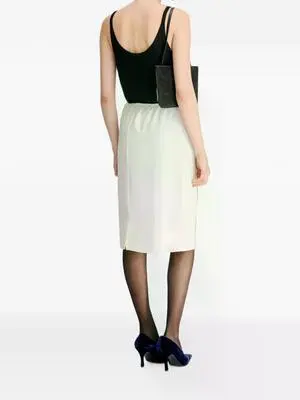 Loulou De Saison Elasticated-waist Midi Skirt - Neutrals