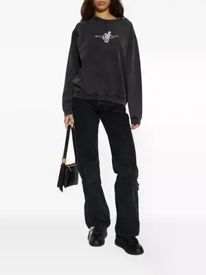 Off-White Cotton Logo Print Sweatshirt