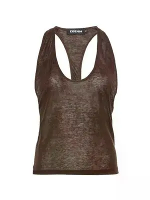 EB DENIM Valley Racer Tank Top - Brown