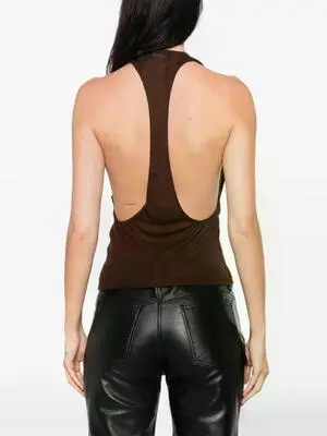EB DENIM Valley Racer Tank Top - Brown
