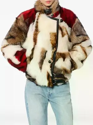 Isabel Marant Étoile Roama Patchwork Shearling Jacket
