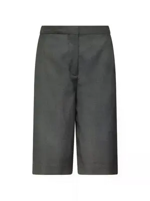 Loulou De Saison LOULOU DE SAISON Virgin Wool Shorts Grey