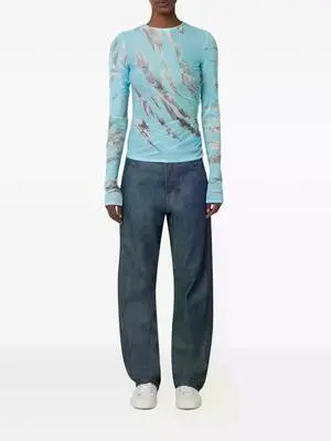 Moschino Archive Clouds Tulle Top