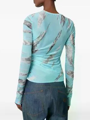 Moschino Archive Clouds Tulle Top
