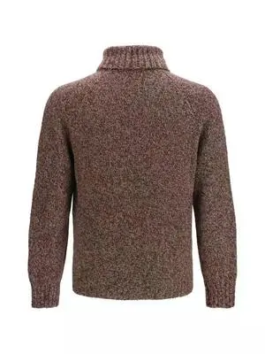 Brunello Cucinelli Ribbed-knit Wool Turtleneck Sweater - Red