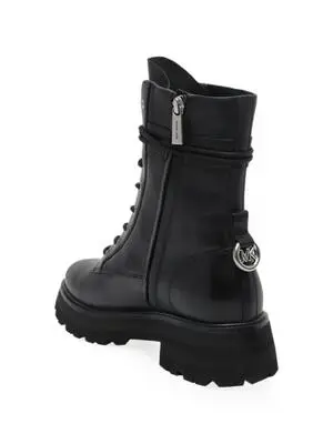 Michael Kors Caleb Leather Combat Boot