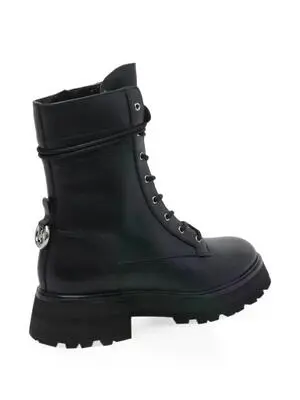Michael Kors Caleb Leather Combat Boot