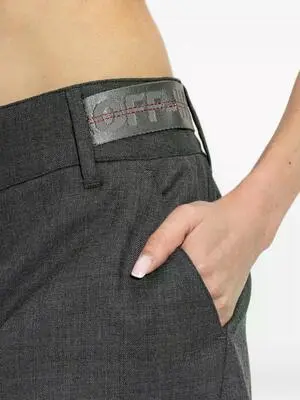 Off-White Industrial Logo-patch Pleated Mini Skirt