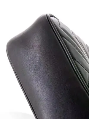 Gucci Matelassé Leather Mini Shoulder Bag - Black