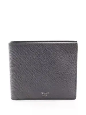 Celine 2010s Bi-fold Leather Wallet - Black