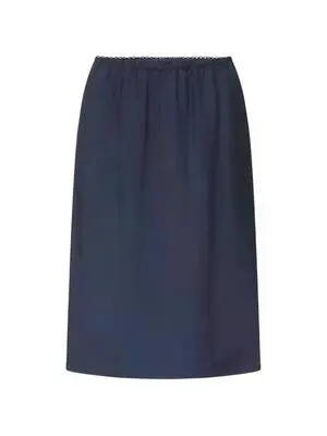 Loulou De Saison Elasticated Waist Straight Midi Skirt