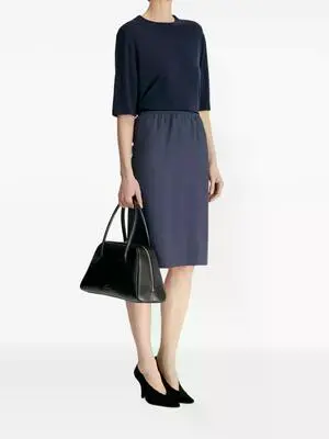 Loulou De Saison Elasticated Waist Straight Midi Skirt